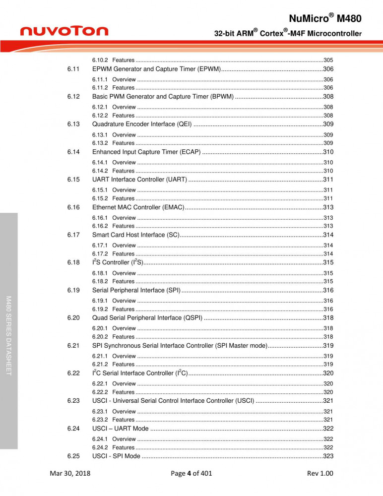 Datasheet preview page 4