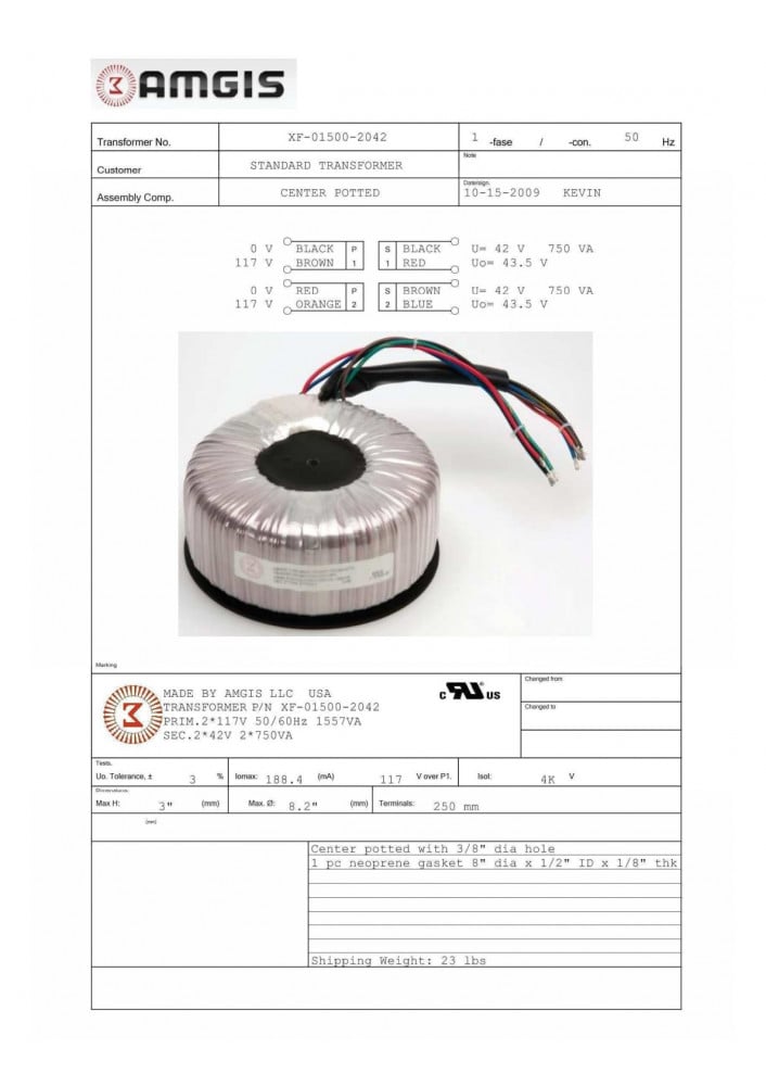 XF-01500-2042 technical document preview
