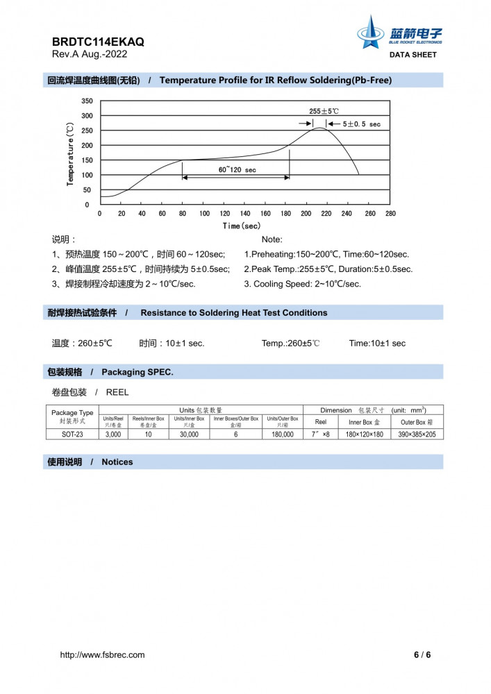 BRDTC114EKAQ datasheet page 6