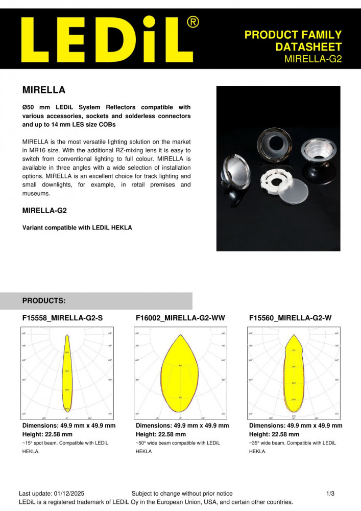 MIRELLA-G2-WW technical document page 1