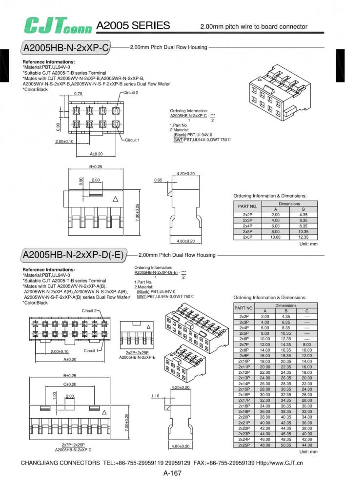 CJT A2005 series technical document page 10
