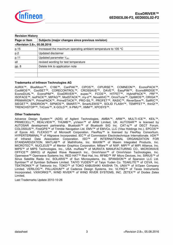 6ED003L06F2XUMA1 datasheet page 3