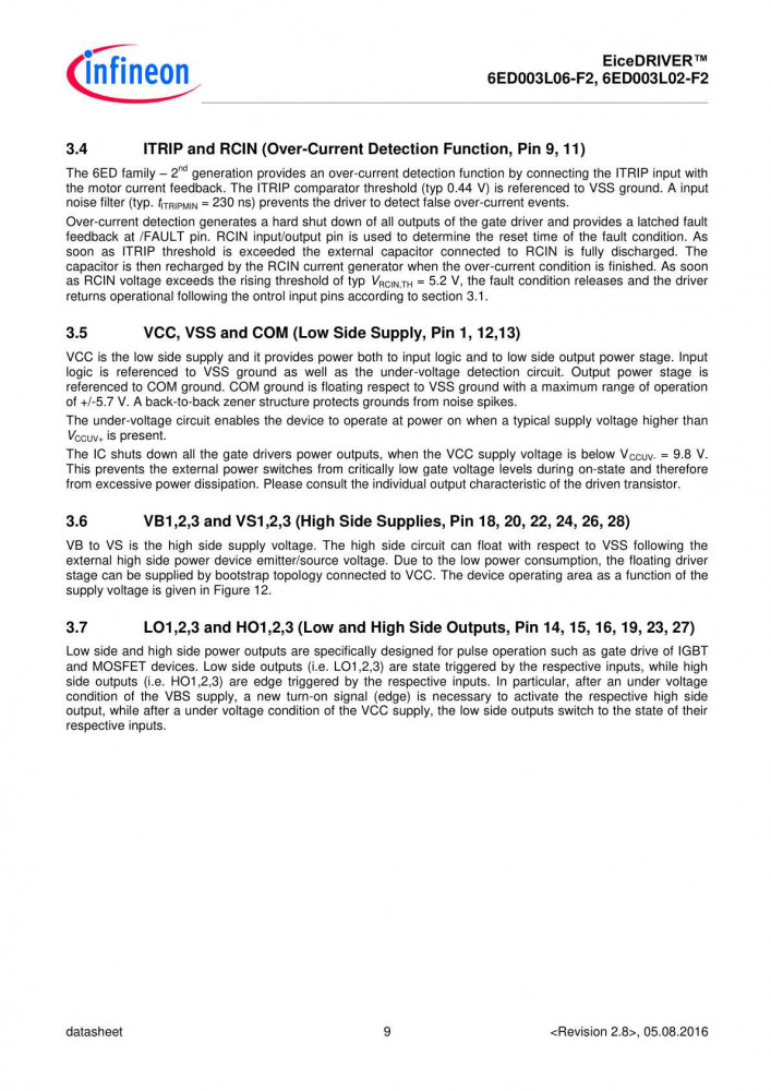 6ED003L06F2XUMA1 datasheet page 9