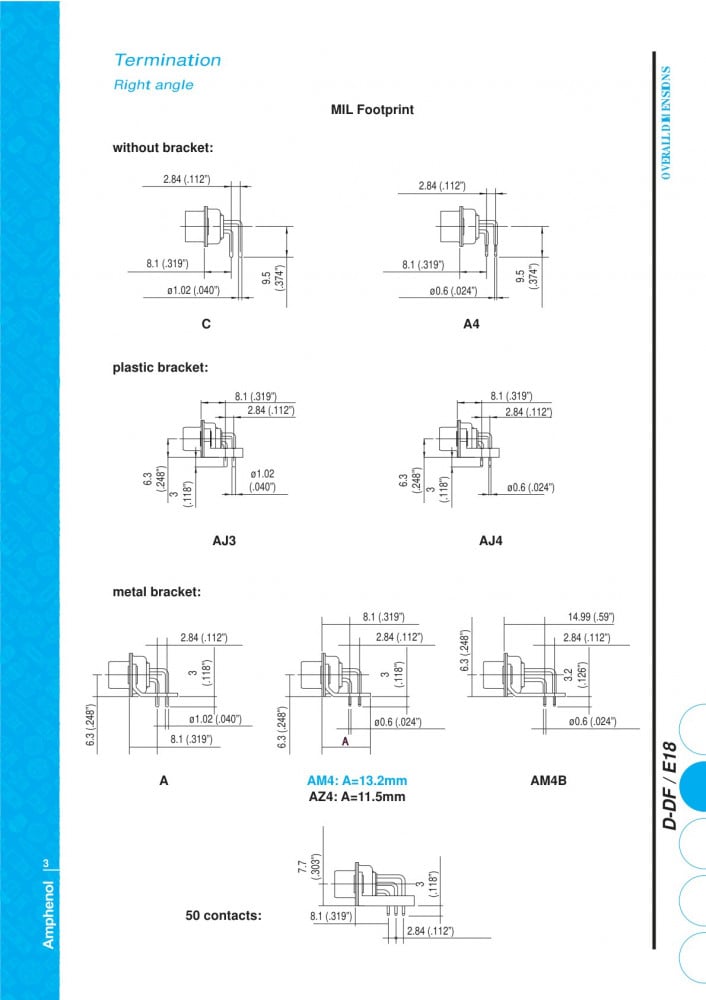 Amphenol L77DE09SST1 datasheet page 3