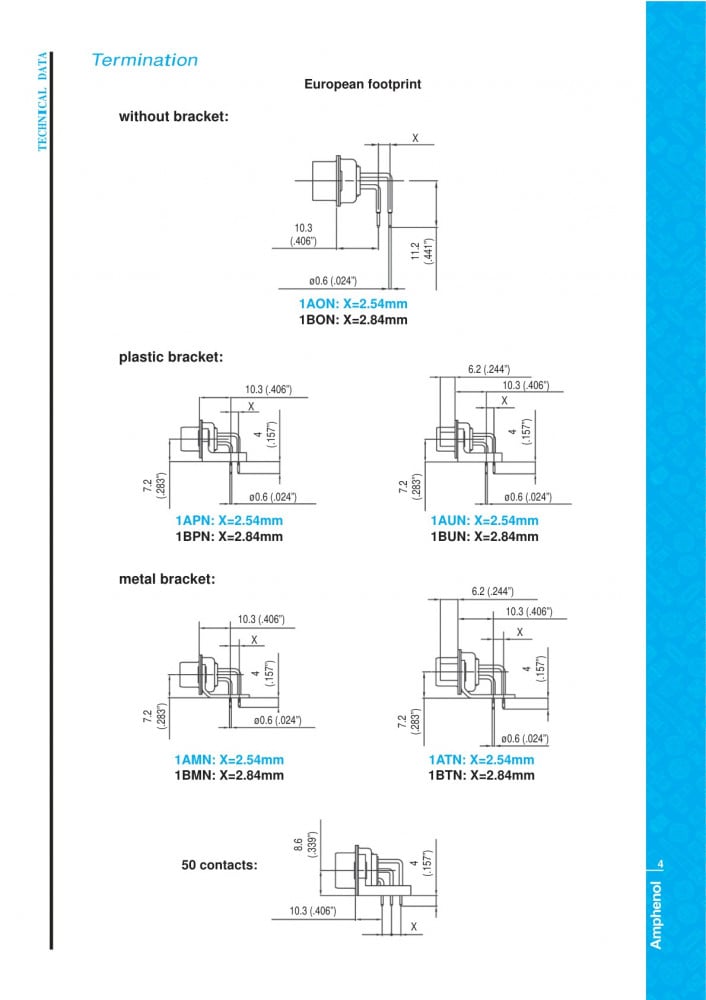 Amphenol L77DE09SST1 datasheet page 4