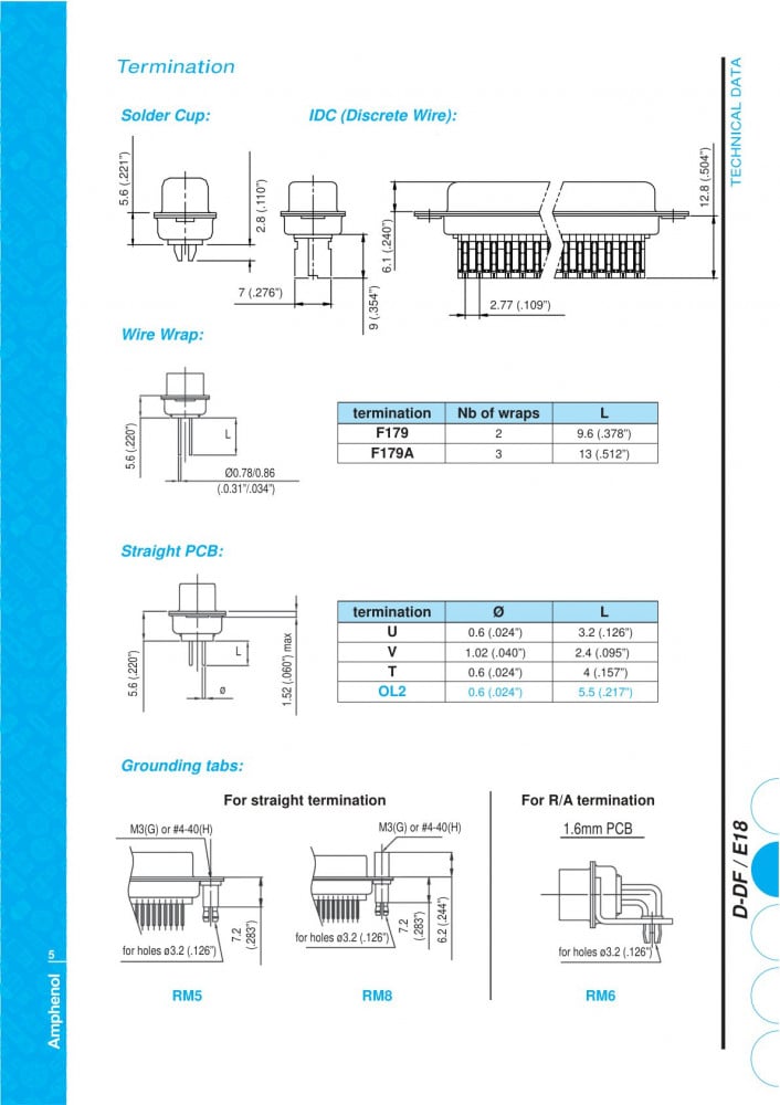 Amphenol L77DE09SST1 datasheet page 5