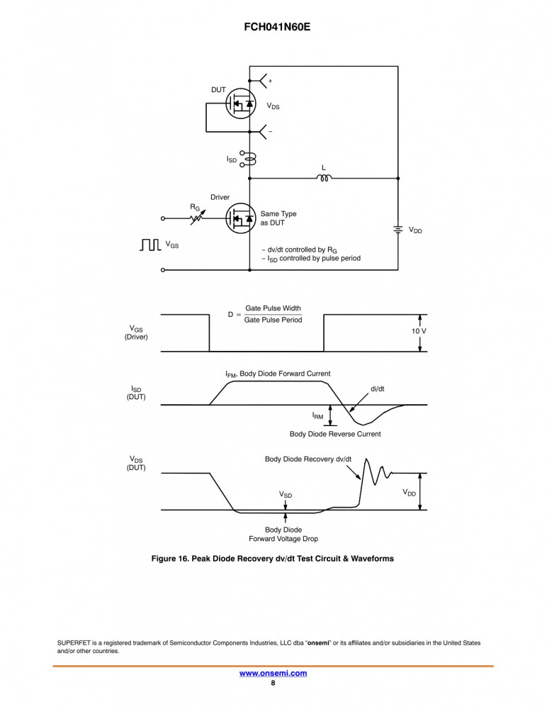 FCH041N60E document preview, page 8