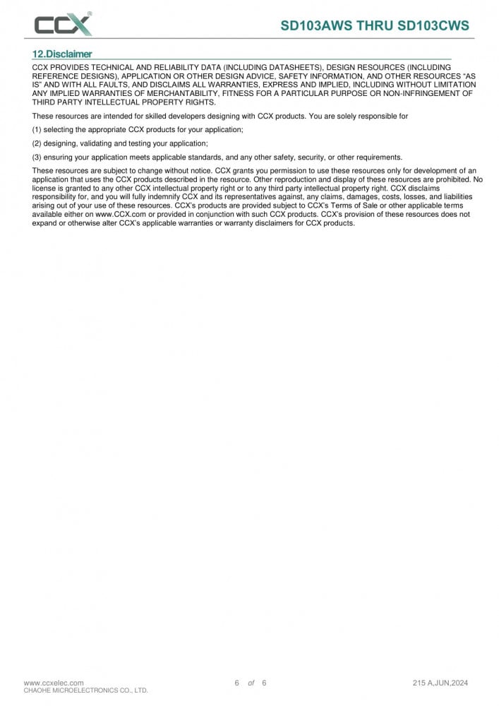 SD103AWS datasheet page 6