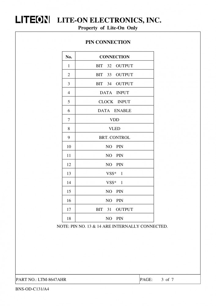 LTM-8647AHR datasheet page 4