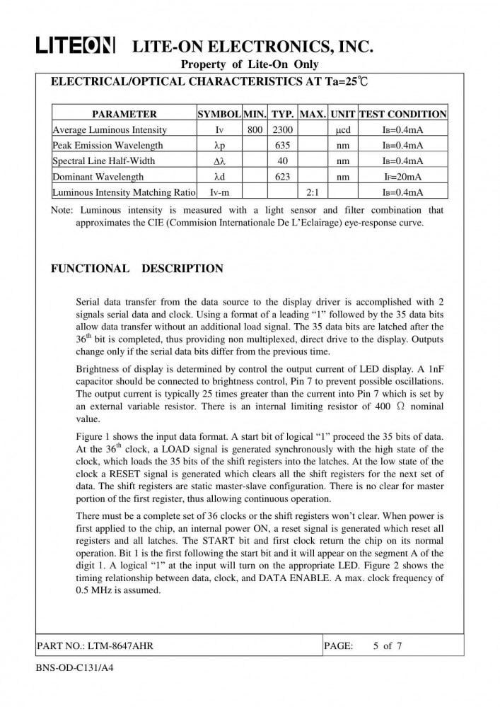 LTM-8647AHR datasheet page 6