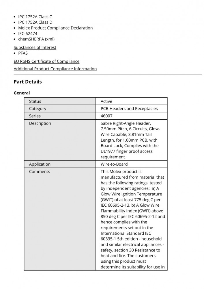 MOLEX 460073106 technical document image 2