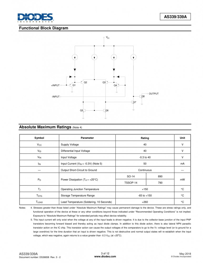 AS339 datasheet page 3