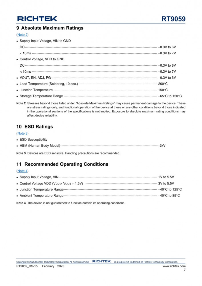 RT9059 datasheet page 7