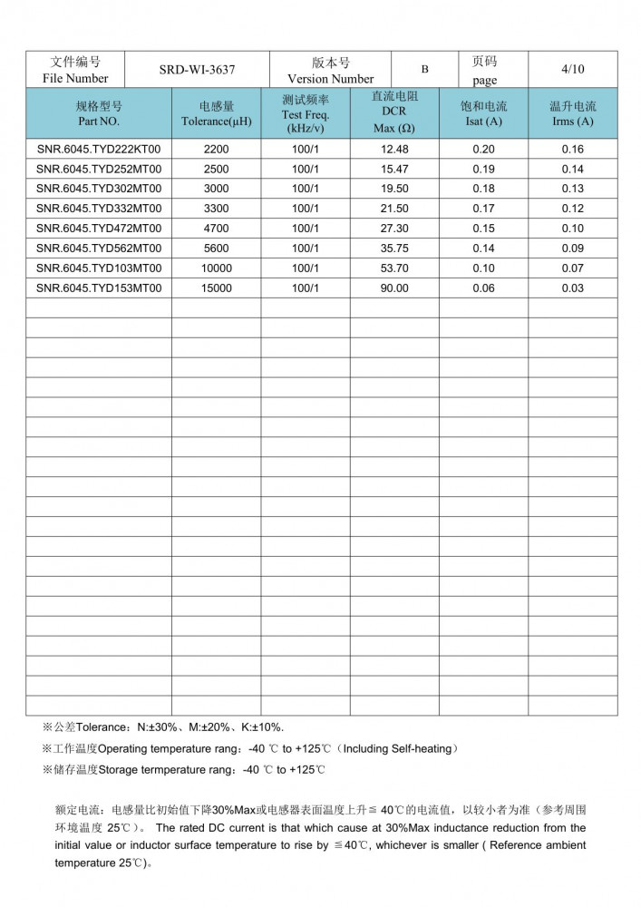 SOREDE SNR6045TYD specification page 6
