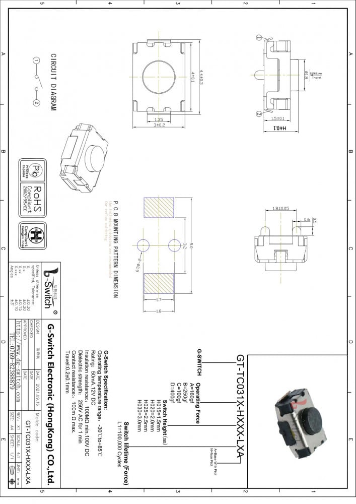 GT-TC031A-H030-L1A circuit diagram