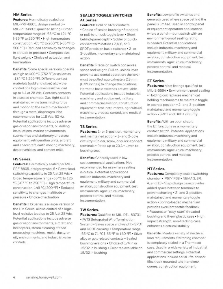 Honeywell technical document page 4