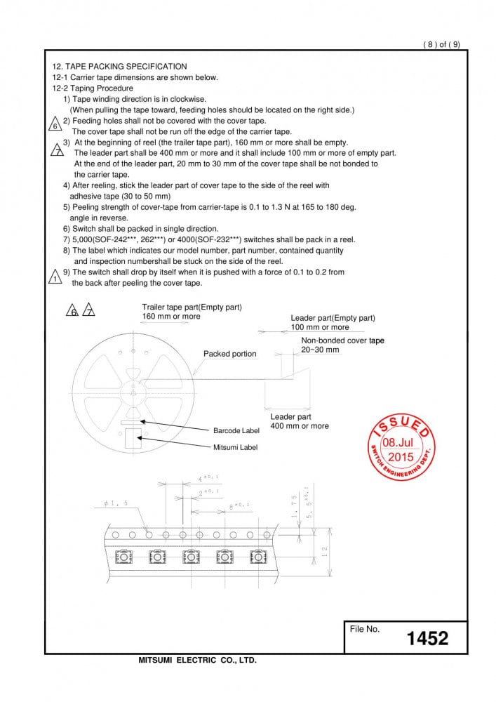 MITSUMI SOF-232HNT specification page 10