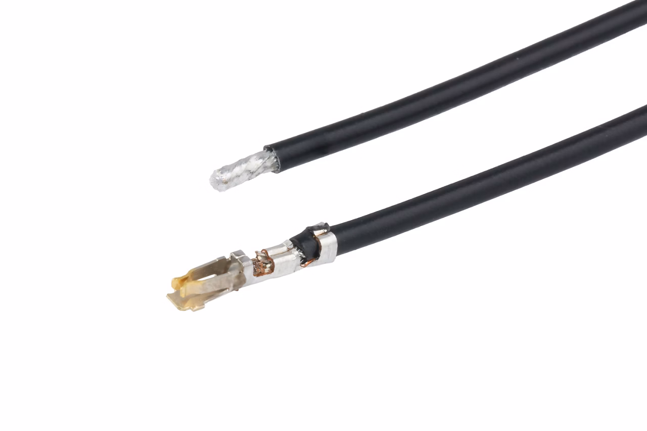 Pre-Crimped Lead Pico-Lock 3.0 Female-to-Pigtail, Gold (Au) Plating, 150.00mm Length, 20 AWG, Black