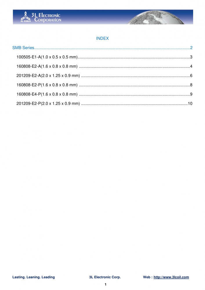 3L COILS SMB series document page 1