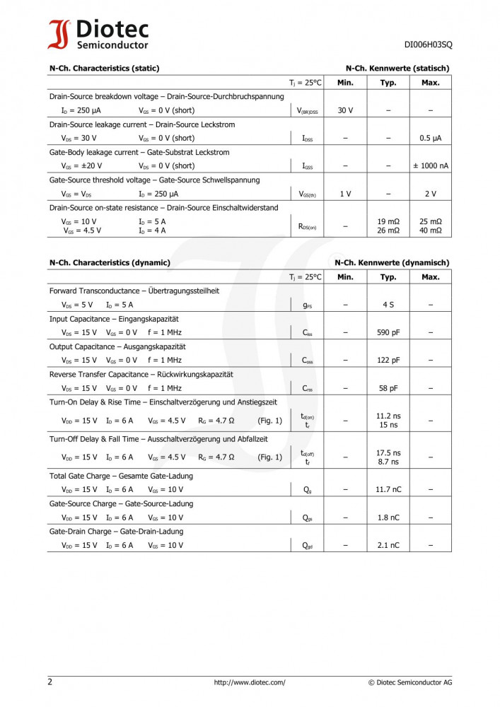 DI006H03SQ datasheet page 2