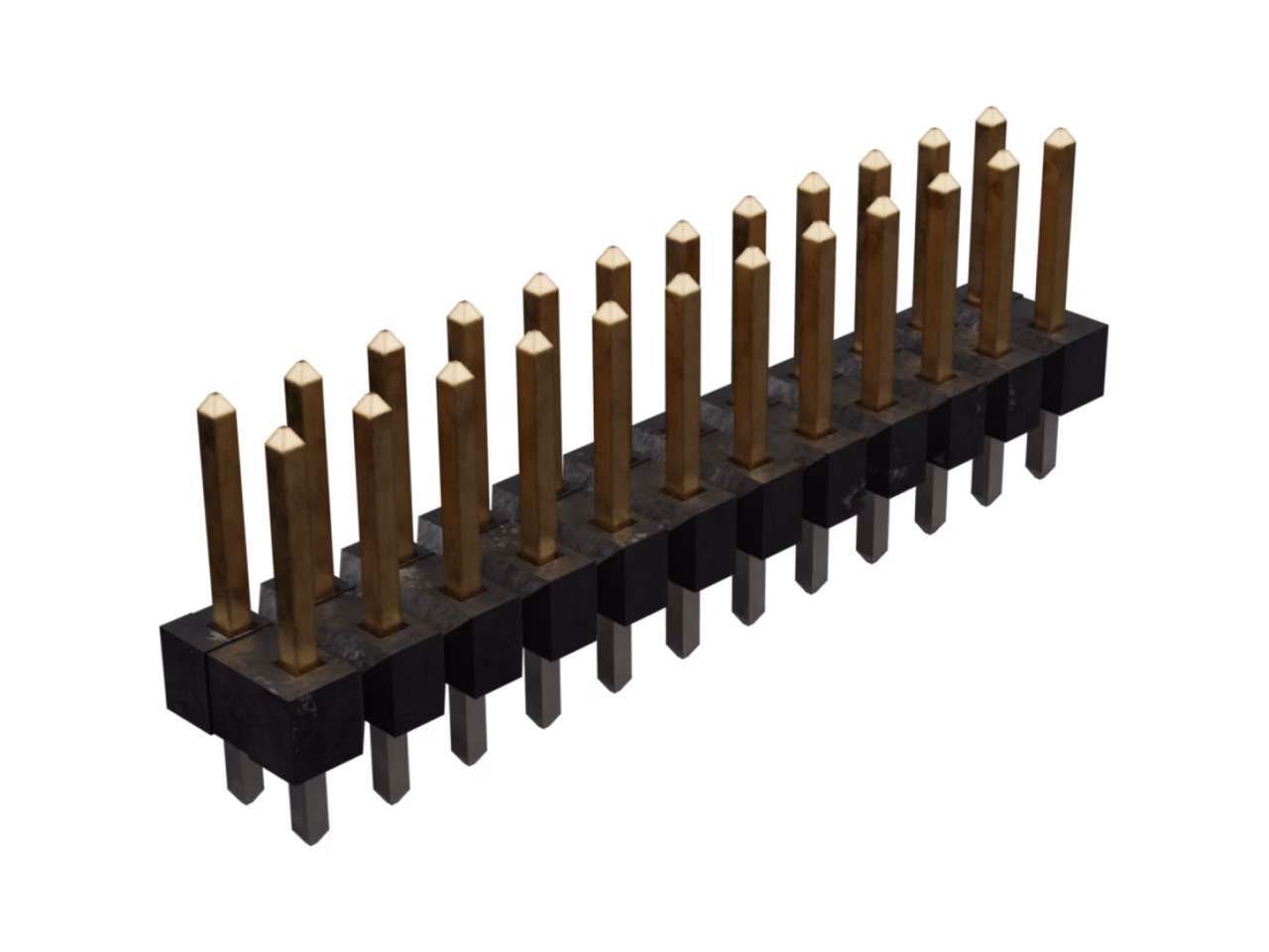 C-Grid Header, 2.54mm Pitch, Through Hole, Dual Row, Vertical, 24 Circuits, 0.38µm Gold (Au) Plating, Tray Packaging, Lead-Free for sale