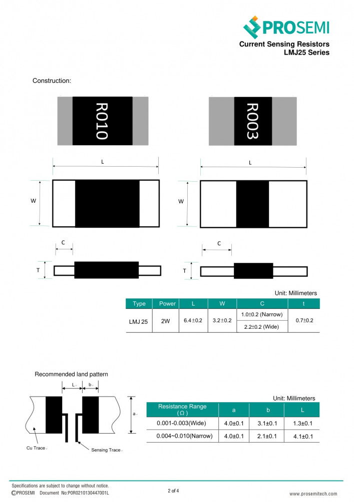 LMJ25 series technical document page 2