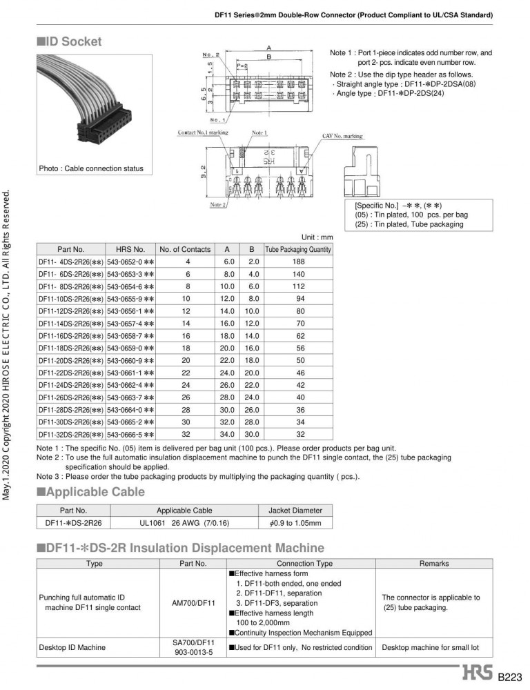 HRS DF11 datasheet page 4