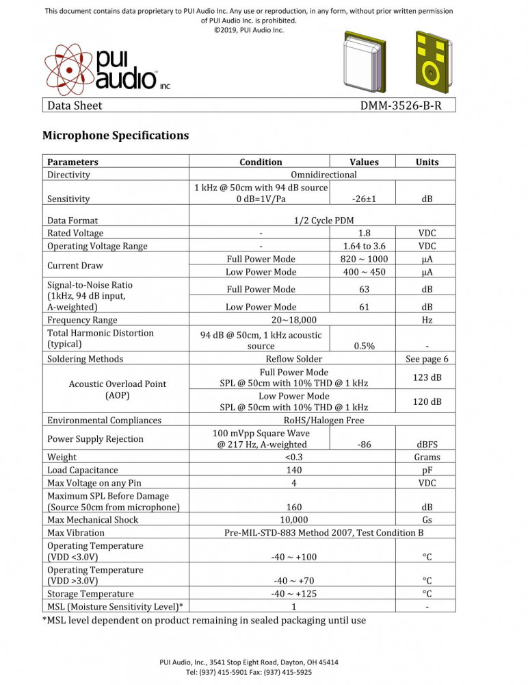 DMM-3526-B-R technical document page 1