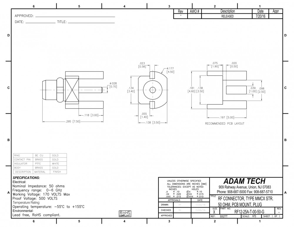 RF12-25A-T-00-50-G technical document preview