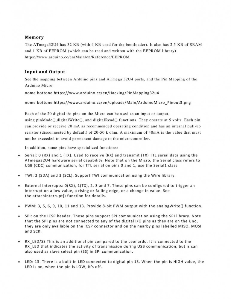 Arduino Micro technical document page 4