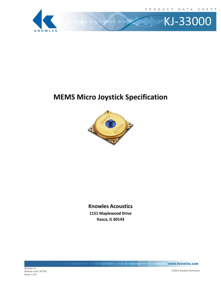 KJ-33000-004 datasheet page 1