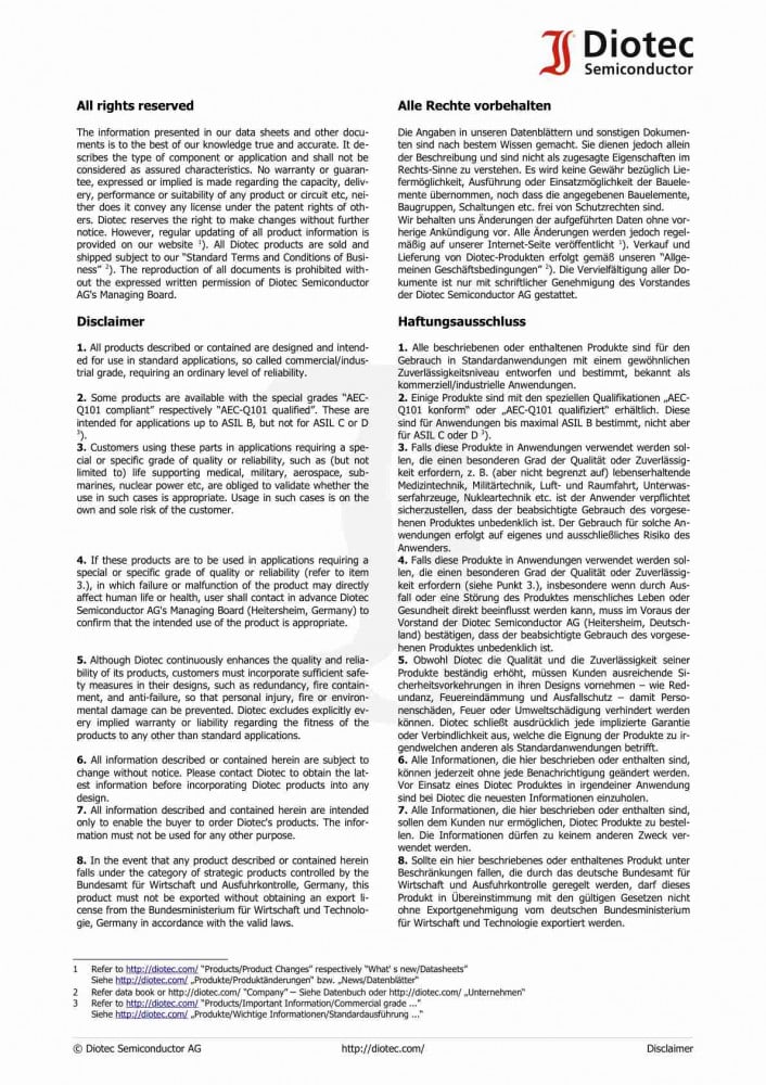 DIOTEC ZMM series datasheet page 4
