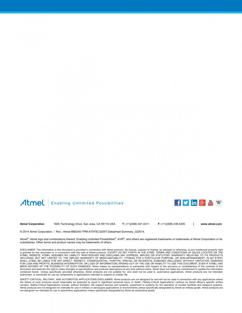 AT97SC3205T technical document page 10