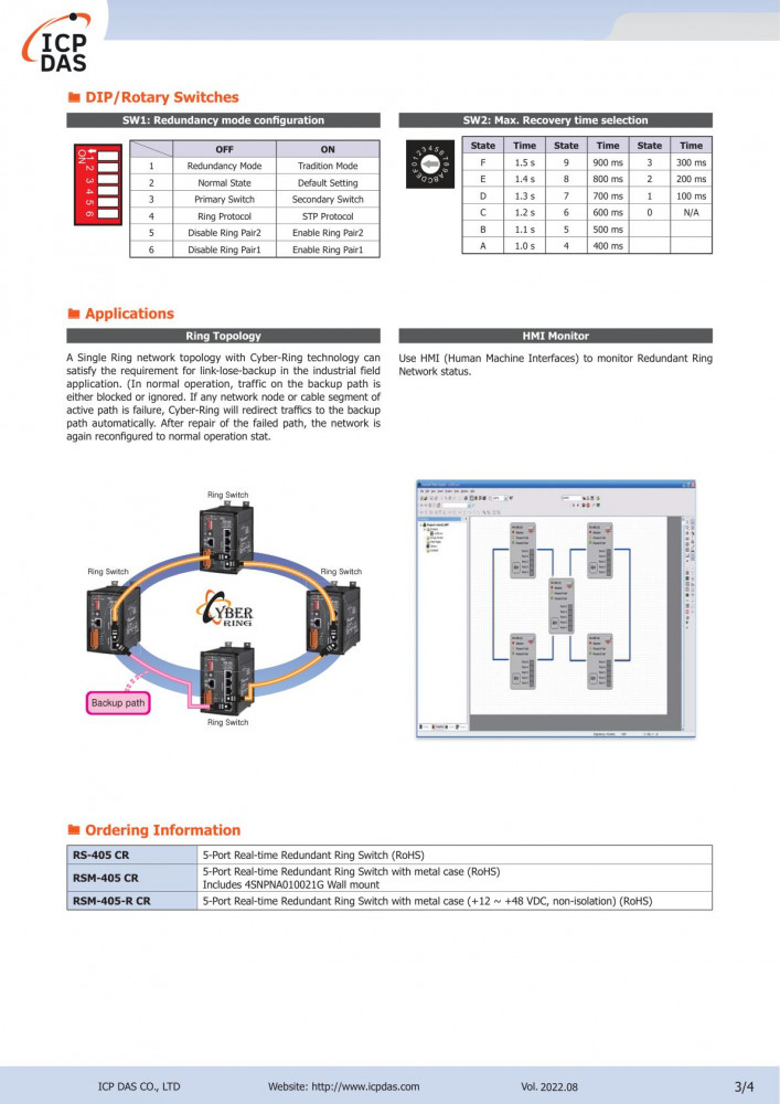 RSM-405 technical document page 3