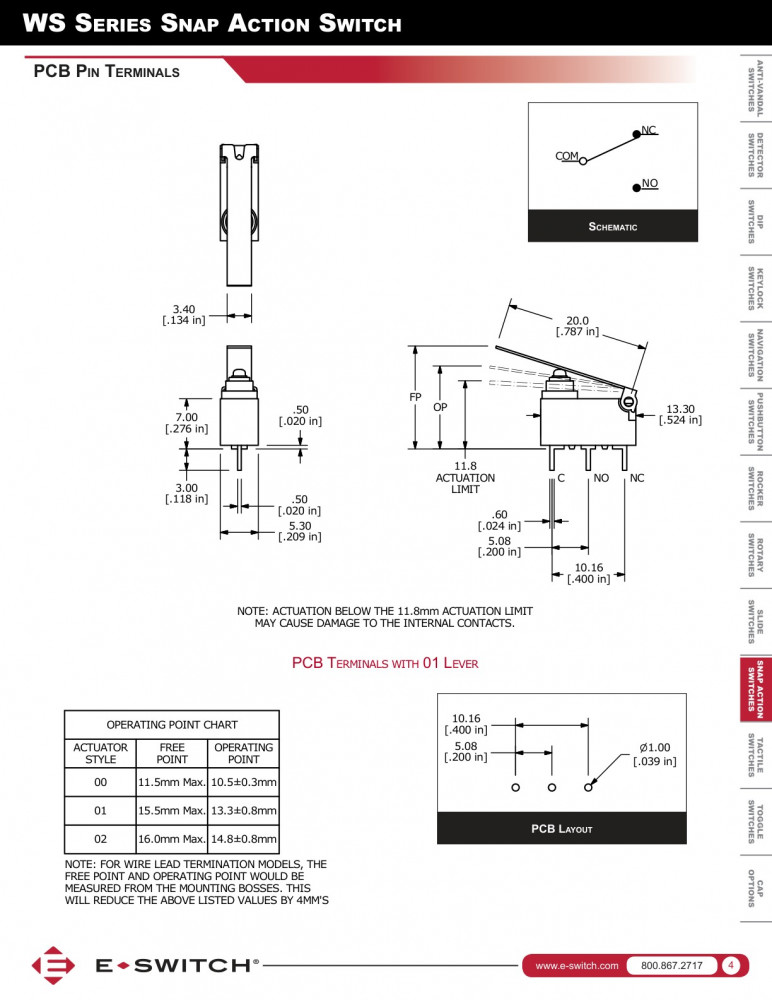 WS Series datasheet page 4