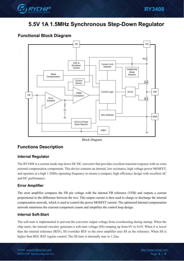 RY3408 datasheet page 6
