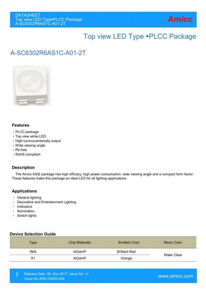 A-SC6302R6AS1C-A01-2T datasheet page 2