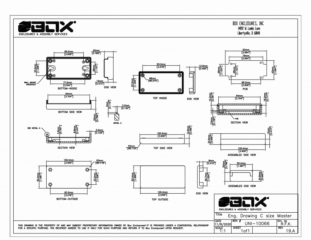 UNI-10066 engineering drawing page