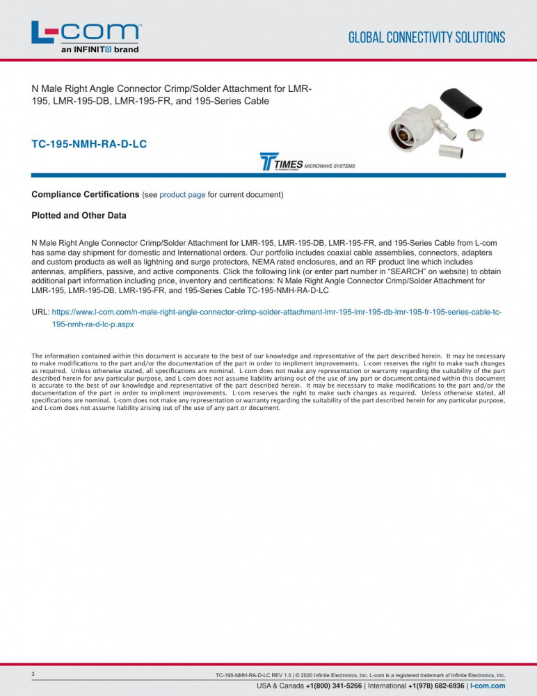 TC-195-NMH-RA-D-LC datasheet page 3