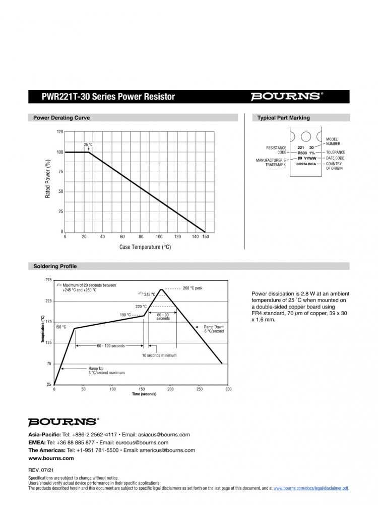 BOURNS PWR221T-30 datasheet page 3