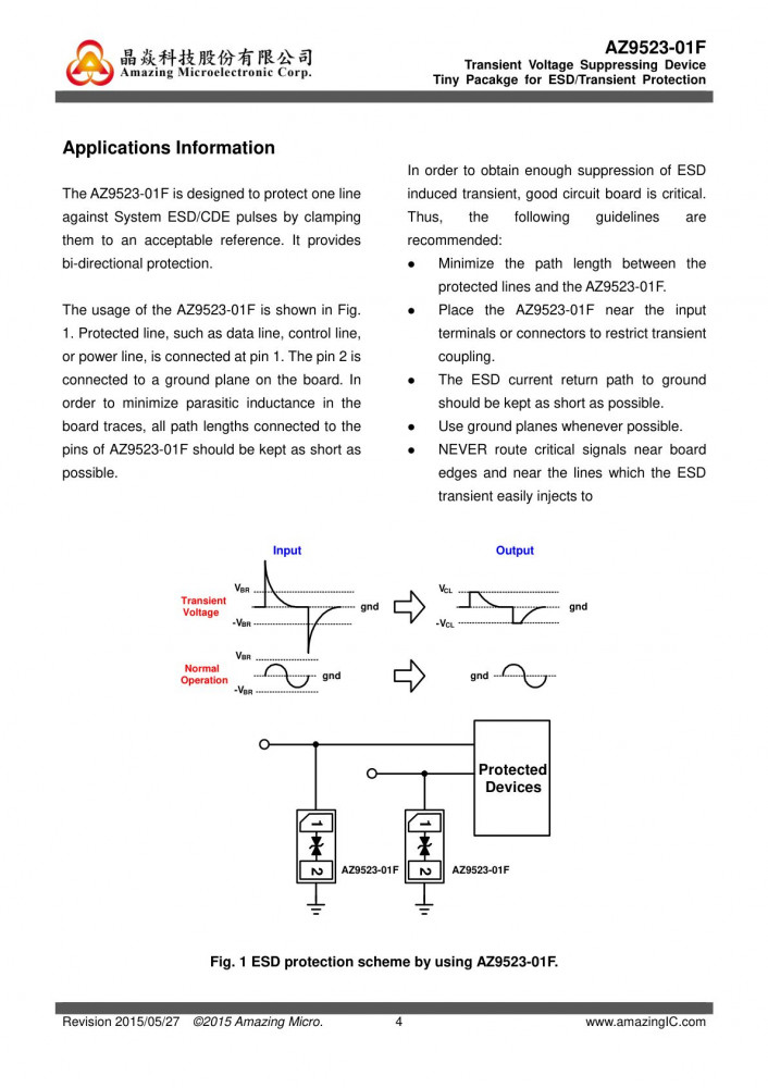 AZ9523-01F datasheet page 4