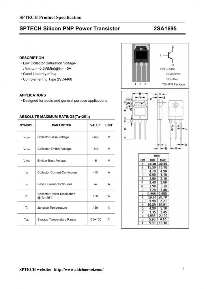 2SC4468 datasheet page 1