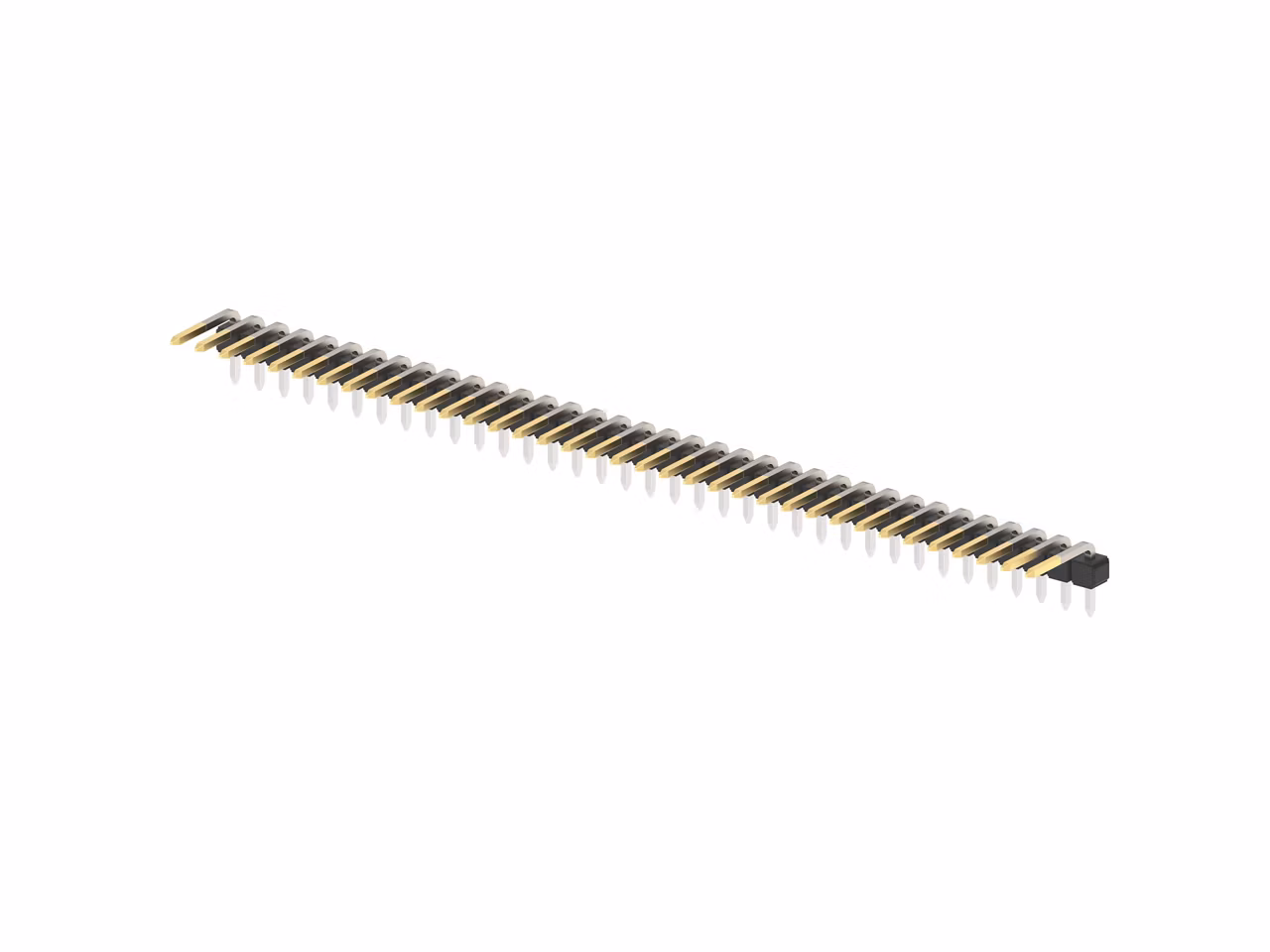 KK 254 Breakaway Header, Right-Angle, 18 Circuits, 0.38µm Gold (Au) Plating, Mating Pin Length 9.17mm, Bag