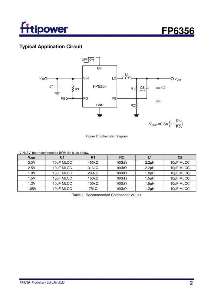 FP6356S5 datasheet page 2