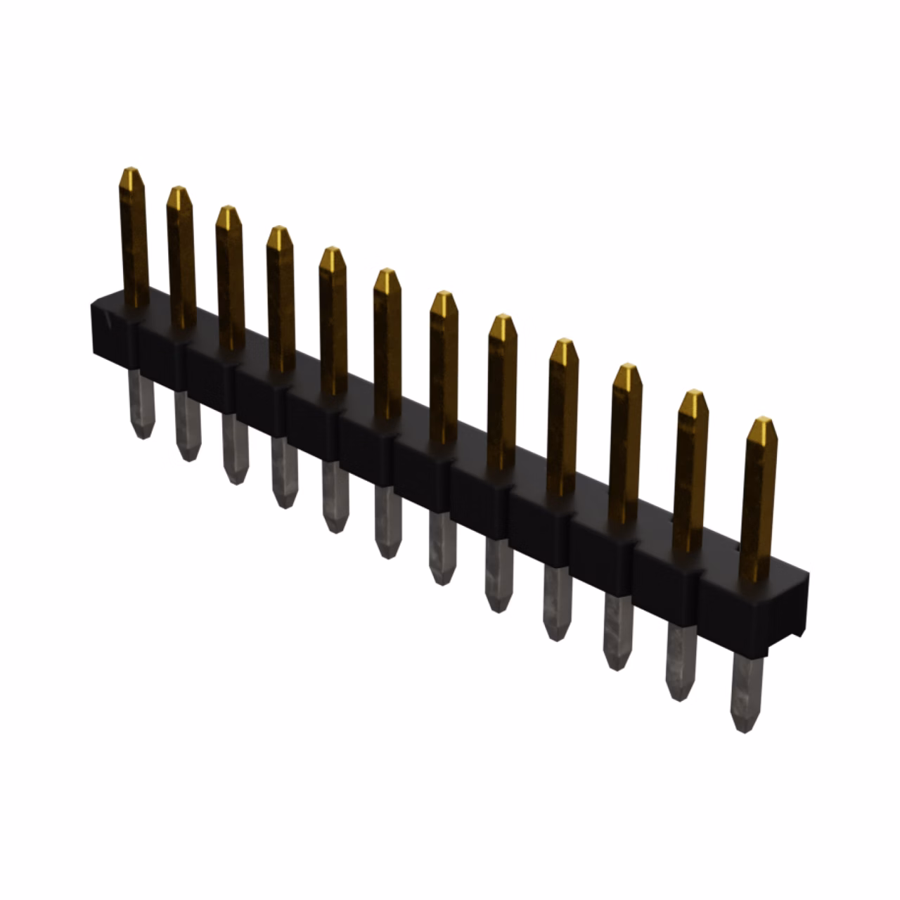 2.00mm Pitch Milli-Grid Header, Vertical, Through Hole, Breakaway, 12 Circuits, 0.50µm Gold (Au) Plating, Mating Pin Length 4.00mm, Tail Length 2.70mm, Lead-Free for sale