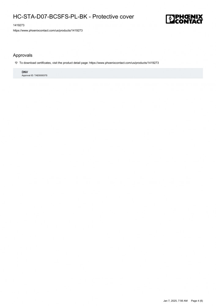 Phoenix Contact 1419273 technical document page 4