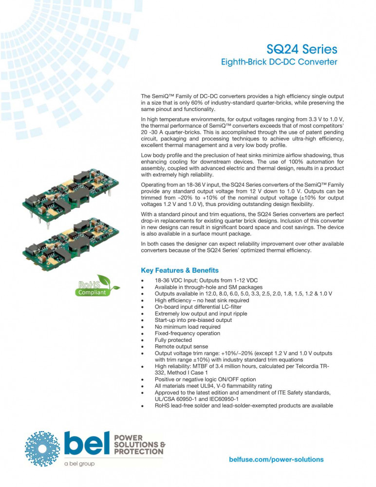 SQ24 Series datasheet page 1