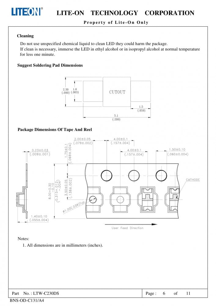 LTW-C230DS datasheet page 7
