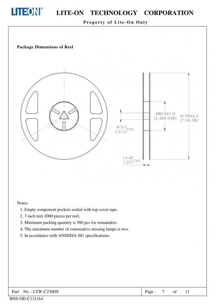 LTW-C230DS datasheet page 8