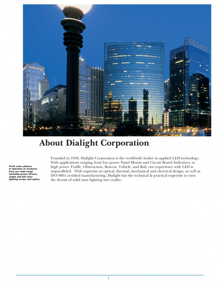 Dialight OPC11OVAL technical document page 2